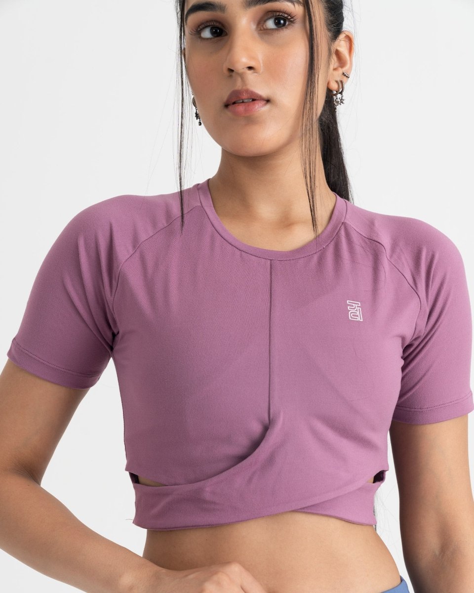 Shop Zen Front Warp Crop Top | Best Crop Tops For Women...